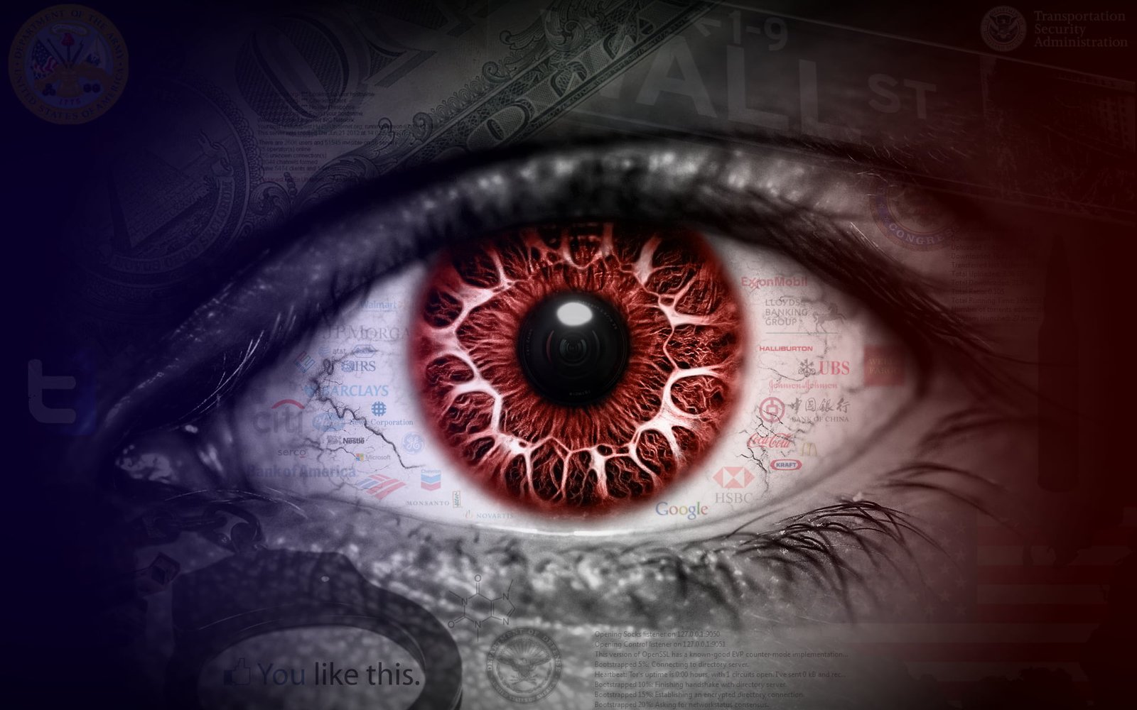 red human eye digital wallpaper blue abstract camera eyes 2k Crop ...