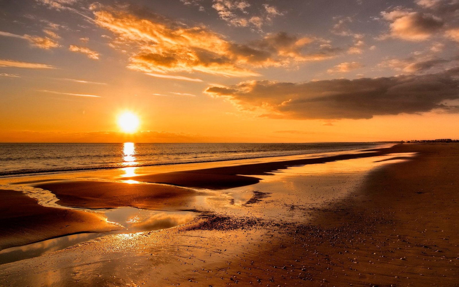 hd high resolution nature sunset sky water sea 2k wallpapersbin