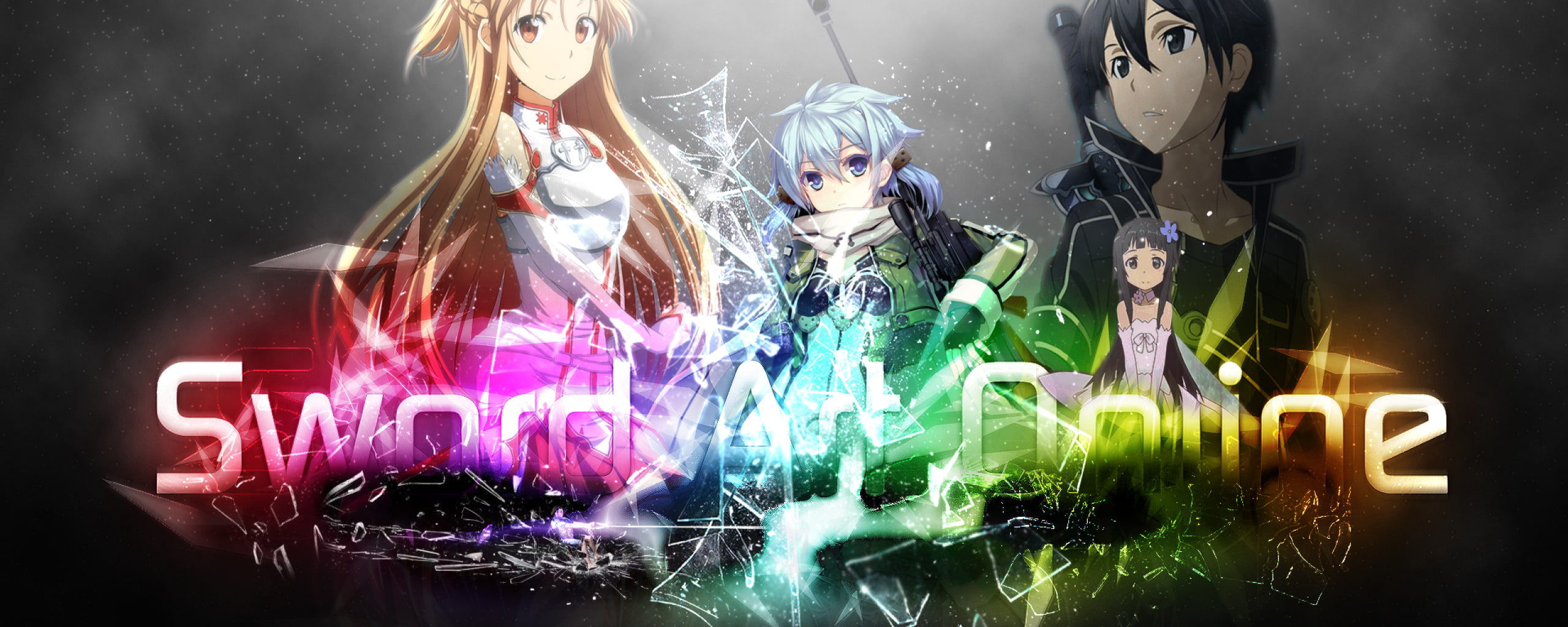 anime dual monitor multi screen widescreen dualmonitor dualscreen 2k ...